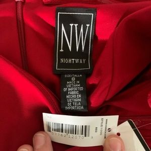 Night Way Collections | Dresses | Nw Nightway Dress Red Formal Off ...